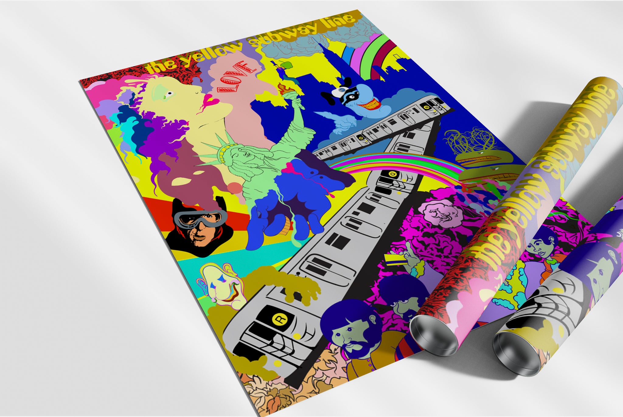 The Yellow Subway Line Print – PJ O'Rourke